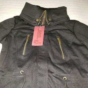 Yoki | Jackets & Coats | Sml Yoki Black Zipup Knit Anorak | Poshmark